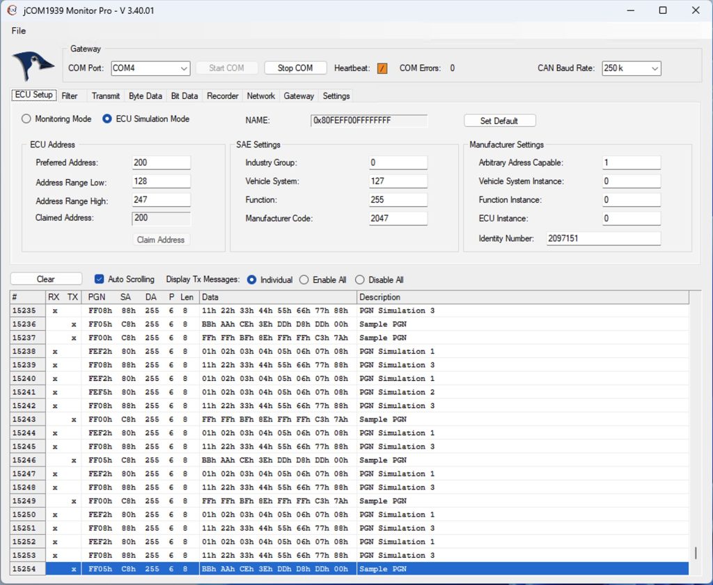 JCOM1939 Monitor - Download, Documentation, and other Resources - JCOM1939 Monitor Pro