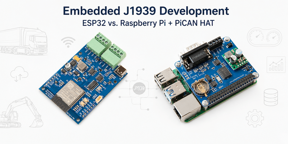 Embedded SAE J1939 Development: ESP32 vs. Raspberry Pi + PiCAN HAT ...